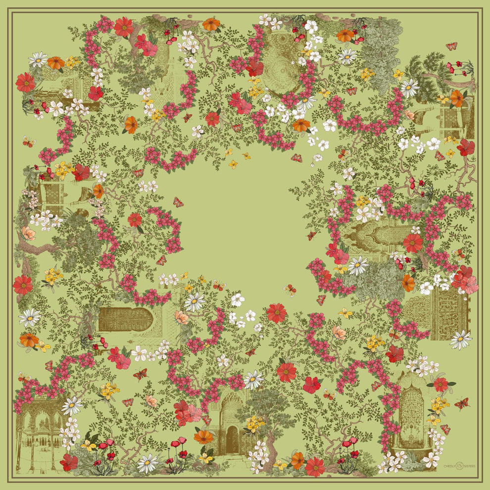 Randa Scarf (Green) – Chedly Sisters